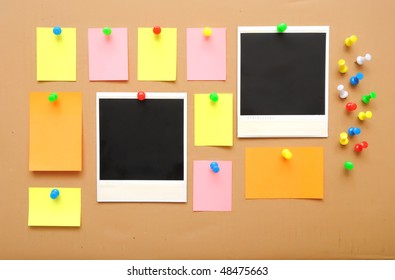 Colorful Empty Notes Photo Frames Over Stock Photo (Edit Now) 48475663