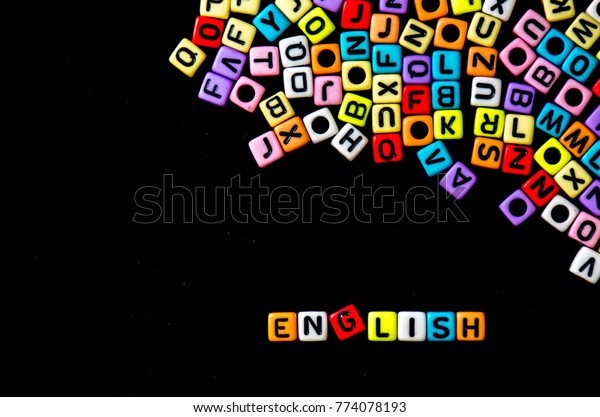 Colorful English Alphabet Cube On Black Stock Photo (Edit Now) 774078193 Colorful English Alphabet Cube On Black Stock Photo (Edit Now) 774078193