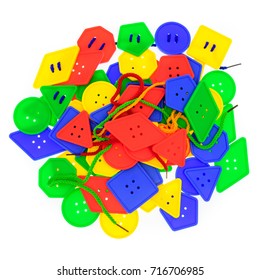 Colorful Lacing Threading Development Kit Children Stock Photo ...