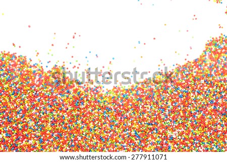 Colorful Rainbow Sprinkles Background Stock Photo (Edit Now) 277911071 ...