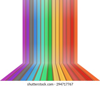 Colourful Rainbow Perspective Background Stock Photo 294717767 ...