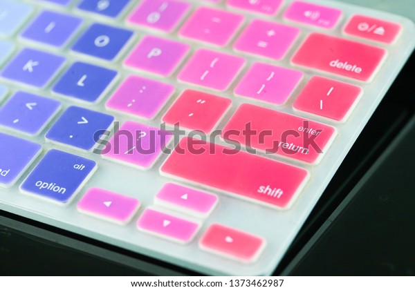 Colouring Wireless Computer Keyboard Stock Photo 1373462987 | Shutterstock