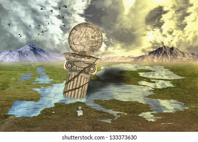 33 Water Reflection Puddle Map Images, Stock Photos & Vectors ...