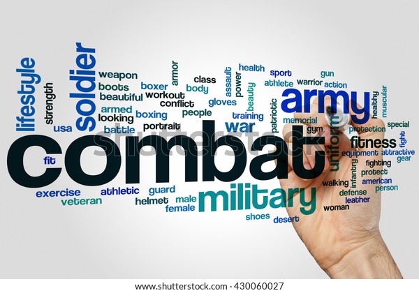 Combat Word Cloud Stock Photo 430060027 | Shutterstock