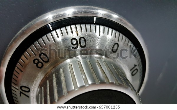 Combination Safe Lock Dial Isolated White Stock Photo (Edit Now) 657001255