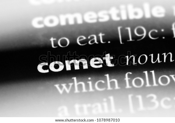 Comet Word Dictionary Comet Concept Stock Photo 1078987010 | Shutterstock