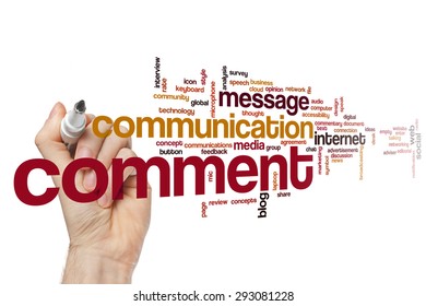 Comment Word Cloud Stock Photo 293081228 | Shutterstock