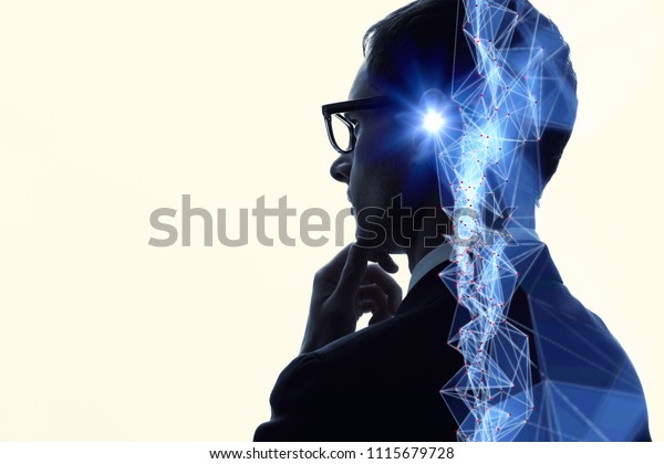 Communication Network Concept Aiartificial Intelligence Stock Photo ...