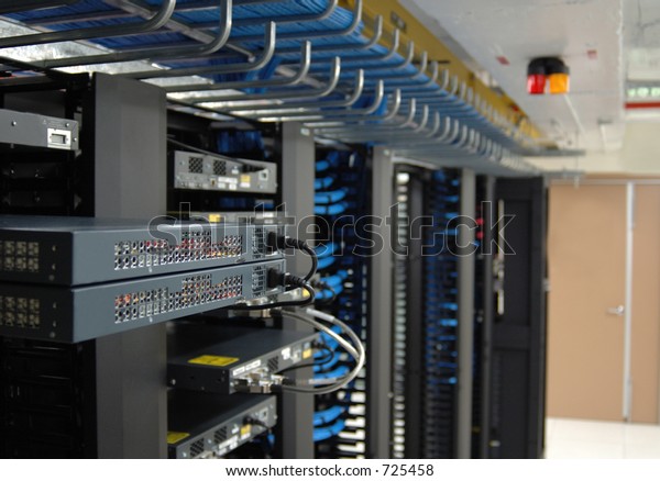 Communication Racks Datacenter Stock Photo (Edit Now) 725458