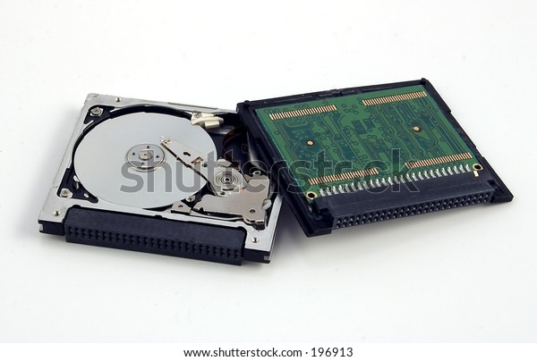 Compact Flash Vs Micro Drive Stock Photo (Edit Now) 196913