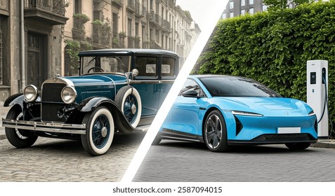 ภาพ Comparing Changes 1900s 2020s Comparing Old ที่สร้างโดย AI ...