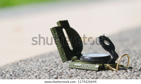 Compass Navigation Tool Determine Direction Form Stock Photo 1174226644 ...