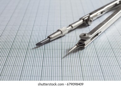 Compasses Over Graph Paper Stock Photo 679098409 | Shutterstock