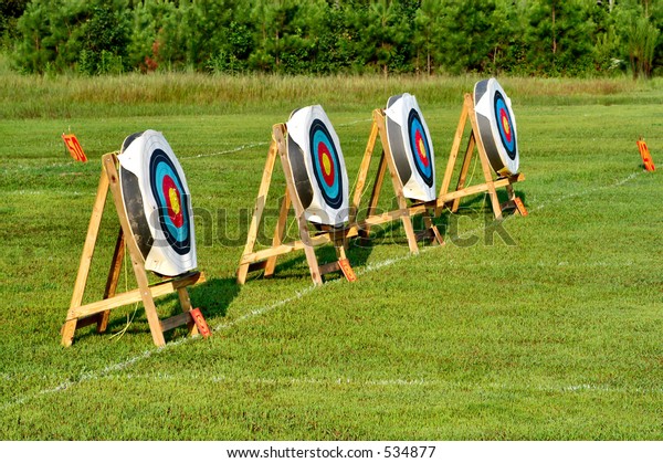 Competition Archery Targets Stock Photo (Edit Now) 534877