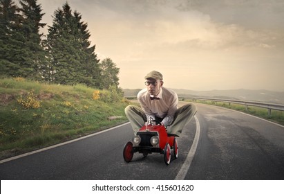 6,310 Old man driving vintage car Images, Stock Photos & Vectors ...