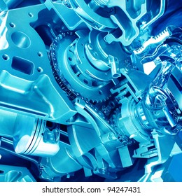 Complex Engine Modern Car Interior View Stock Photo 94247431 | Shutterstock