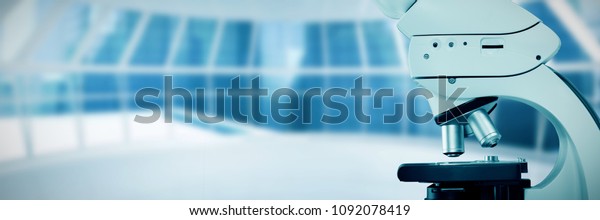 Composite Image Microscope Laboratory Stock Photo (Edit Now) 1092078419
