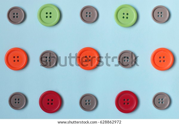 Composition Buttons Blue Background Stock Photo 628862972 | Shutterstock