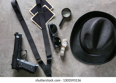 53 Flat lay composition with evidences Images, Stock Photos & Vectors ...