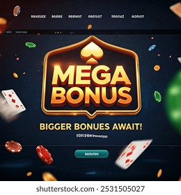 Composition Hero Section Concept Mega Bonus AI-generated image ...