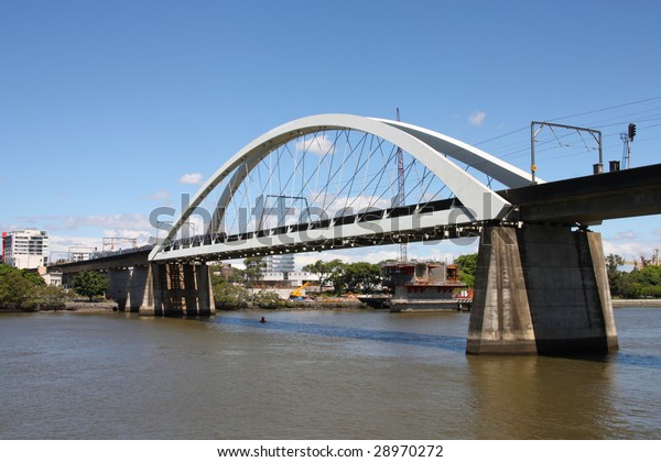 Compression Arch Suspended Deck Bridge Merivale Stock Photo (Edit Now ...