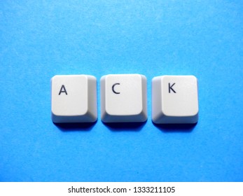 Computer Buttons Form Ack Acknowledge Acknowledgement Stock Photo ...