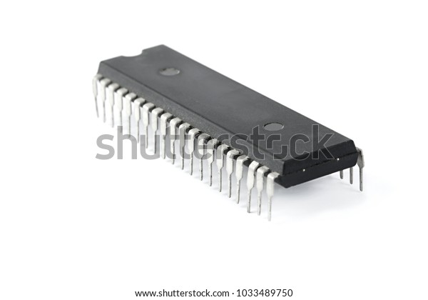 Computer Chip Isolated On White Background Stock Photo (Edit Now ...