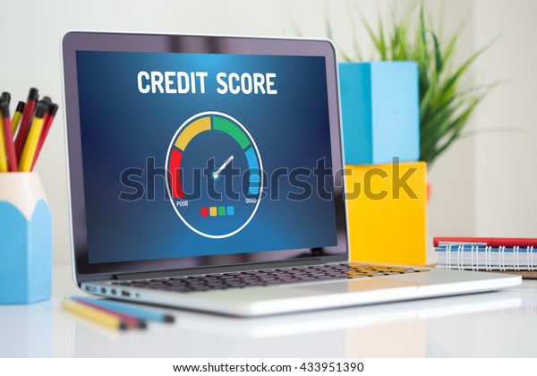 Computer Credit Score Application On Screen Stock Photo 433951390 ...