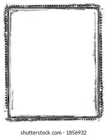 Computer Designed Grunge Border Over White Stock Photo 1856932 ...