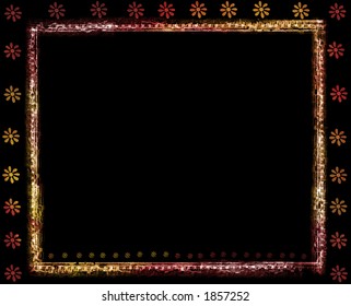 Computer Designed Grunge Border Over Black Stock Photo 1857252 ...