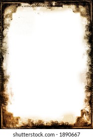 Computer Designed Grunge Border Over White Stock Photo 1890667 ...