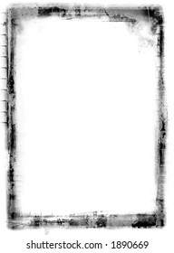 Computer Designed Grunge Border Over White Stock Photo 1890669 ...