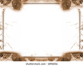 Computer Designed Grunge Border Over White Stock Photo 1896056 ...