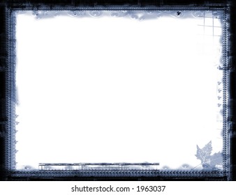 Computer Designed Grunge Border Over White Stock Photo 1963037 ...