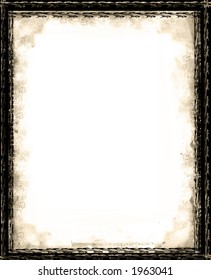 Computer Designed Grunge Border Over White Stock Photo 1963041 ...