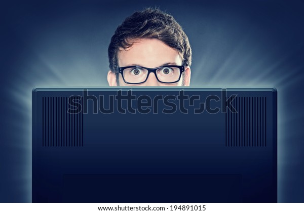 Computer Freak Stock Photo (Edit Now) 194891015