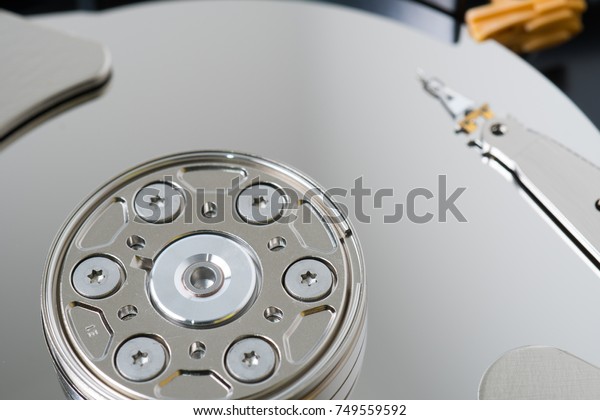 Computer Hard Disk Drive Technology Background Stock Photo 749559592 ...