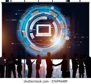Computer Information Technology Connection Concept库存照片376002121 ...