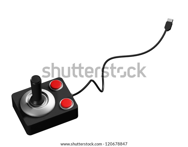 Computer Joystick Games Controller 80s Stock Photo (Edit Now) 120678847