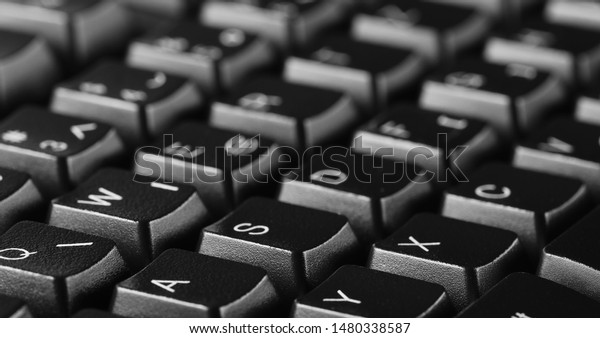 Computer Keyboard Background Texture Side View Stock Photo 1480338587 ...