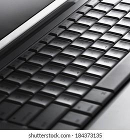 Modern Blank Keyboard No Letters Numbers Stock Photo 1754834066 ...