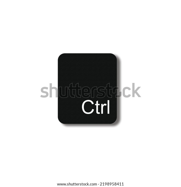 Computer Keyboard Ctrl Key Curve Shape Stock Photo 2198958411 ...