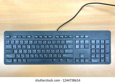 Computer Keyboard On Table Stock Photo 1244738614 | Shutterstock