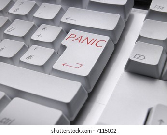 Computer Keyboard Panic Enter Key Stock Photo 7115002 | Shutterstock