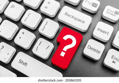 Computer Keyboard Question Mark Key Concept Stock Photo 205865335 ...