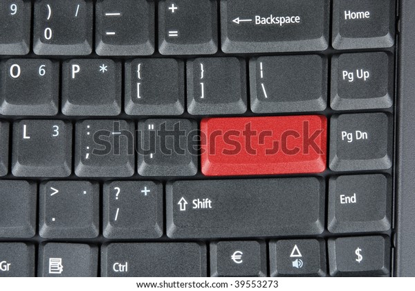 Computer Keyboard Red Key Technology Background Stock Photo 39553273 ...