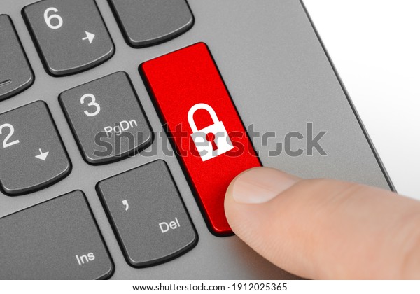 Computer Keyboard Security Key Technology Concept Stock Photo ...