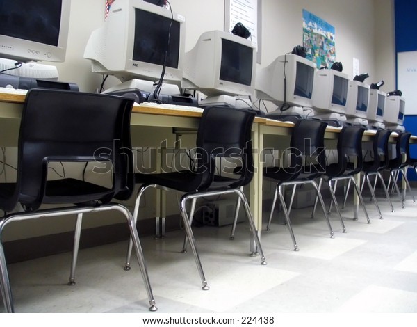 Computer Lab Chairs Stock Photo (Edit Now) 224438