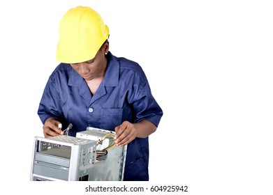 2,742 African american computer technician Images, Stock Photos ...