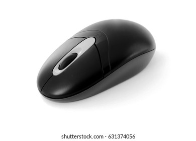 Black Wireless Computer Mouse Top View Stock Photo (Edit Now) 1732433668